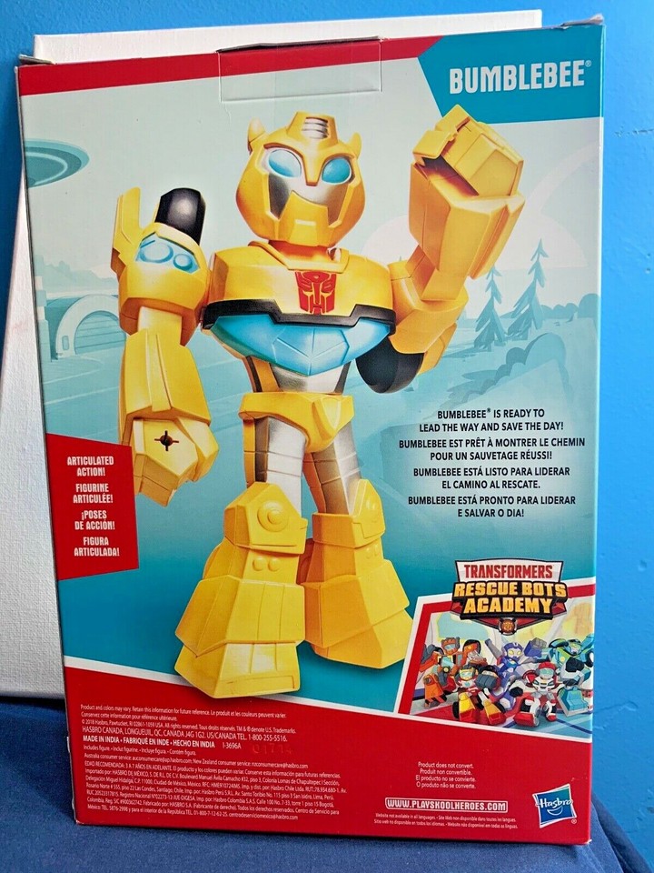 Transformers Rescue Bots Academy BUMBLEBEE 10-Inch Robot Figure AGES 3 ...