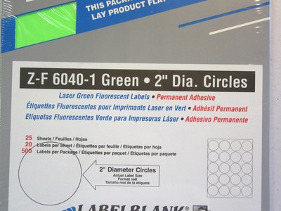 Laser Labels - Fluorescent Label