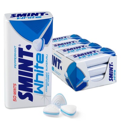 Smint Breath Mints | Smint White Peppermint Box | Pack of 12 Smint ...
