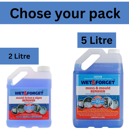 Wet &Forget Mould Lichen, Algae Remover Outdoor Cleaning Solution ...