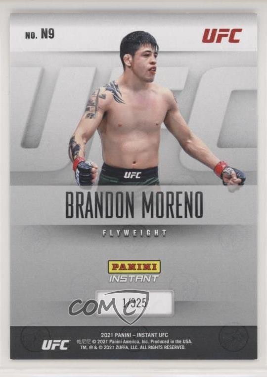 2021 Panini Instant UFC Nicknames /325 Brandon Moreno #N9 Rookie RC | eBay