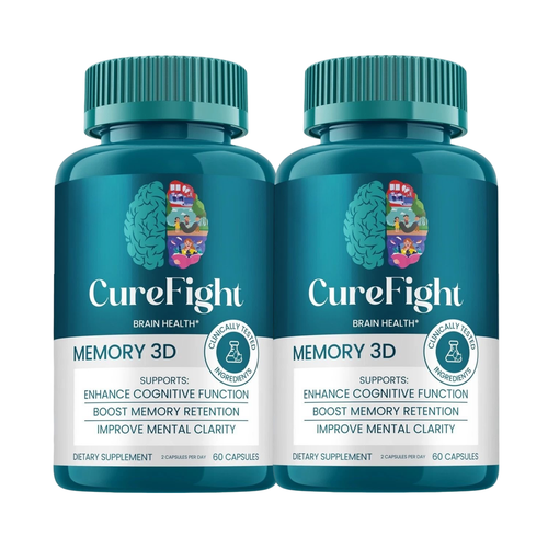 2-Pack Cure Fight for Memory 3D Capsules, CureFight Brain Support - 120 ...