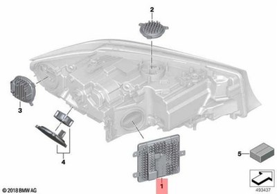Genuine BMW BMW I M3 X3 M X5 Control unit front light electronics ...