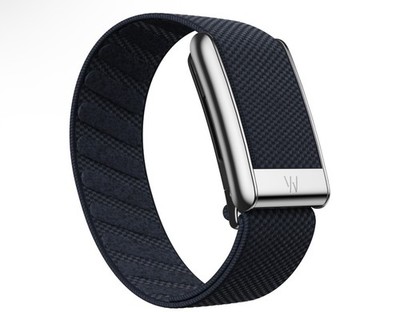 Whoop 5.0/MG Light Blue Band With Logo - Luxe Superknit - Shiny Silver ...