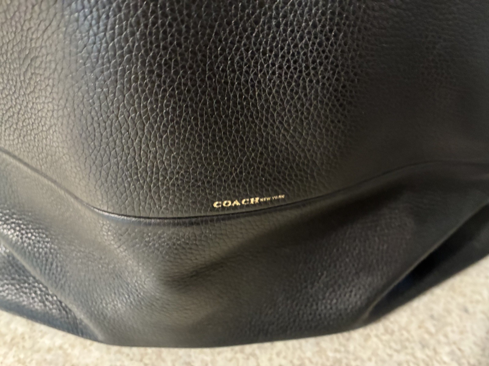 Coach Black Borough Bag Gloved Tanned Leather large- good condition | eBay