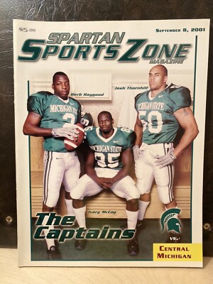 2001 Michigan State MSU vs Central MI CMU Football Program | eBay
