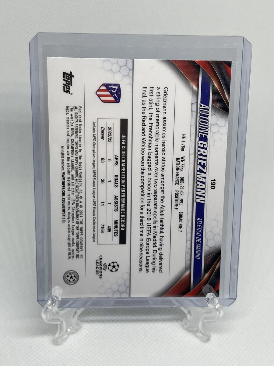 2023-24 Topps UEFA Club Chrome Edition Antoine Griezmann 2023-24 Topps UEFA Club Chrome Edition Antoine Griezmann