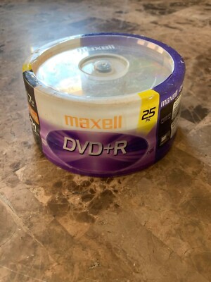 Maxwell DVD+R Discs 16X 4.7GB 120 Minutes Single Sided 25 Count New ...