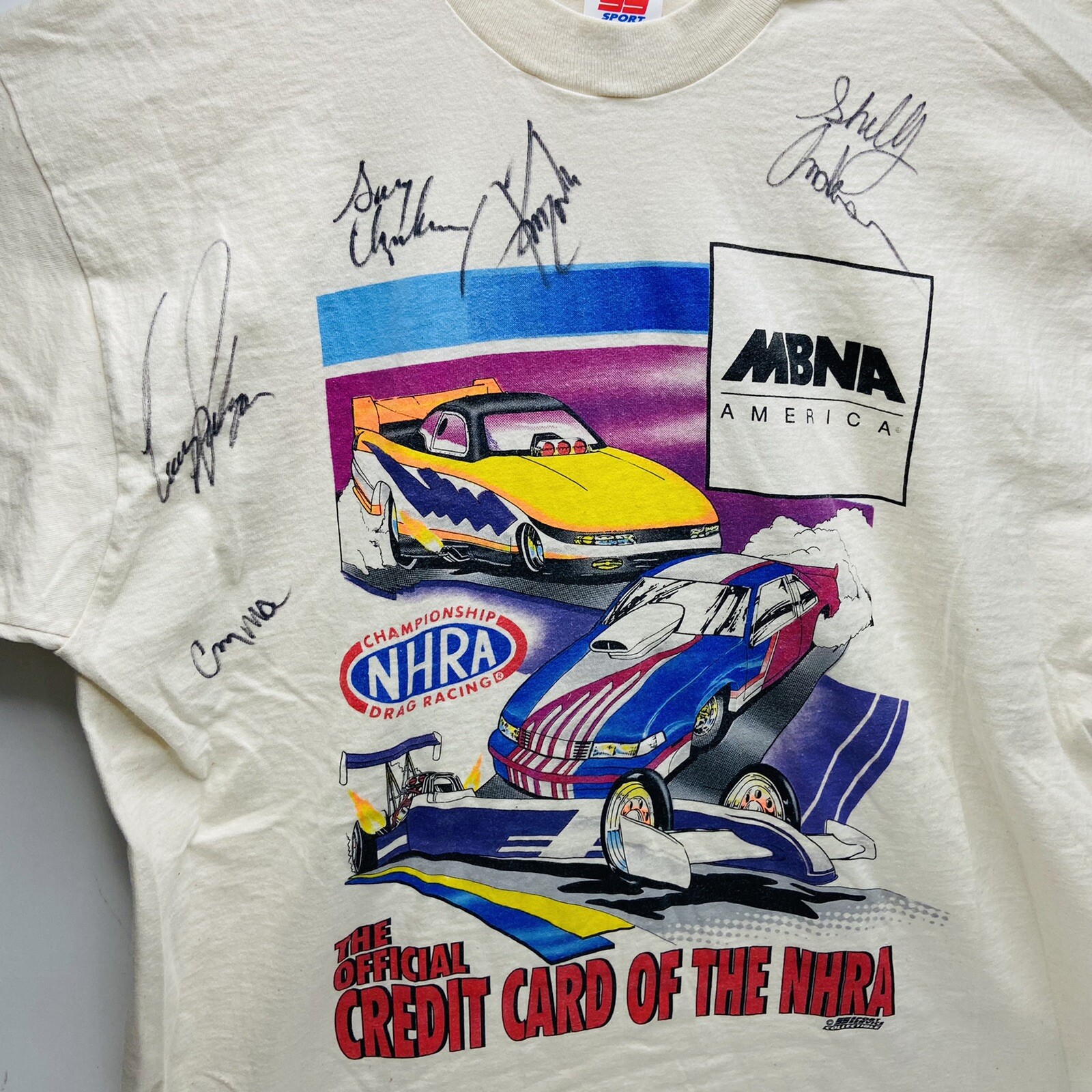 NHRA Championship Drag Racing Retro Hot Rod XL Cotton… - Gem