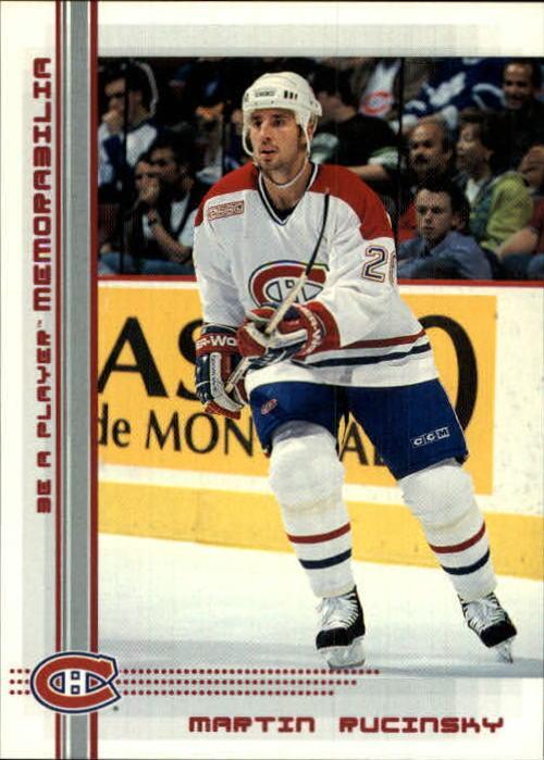 2000-01 In the Game Be A Player Memorabilia - Martin Rucinsky #197 Ruby ...