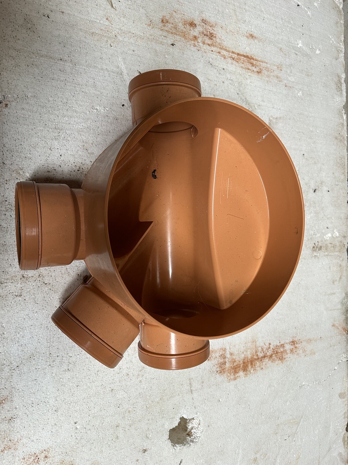 OSMA 315mm Multi-Base Inspection Chamber Shaft 45% & 90% R/h Branches ...