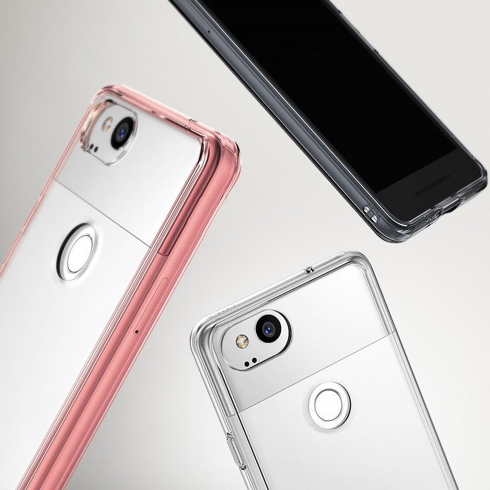 For Google Pixel 2 | Ringke® [FUSION] Clear PC Shockproof TPU Bumper ...