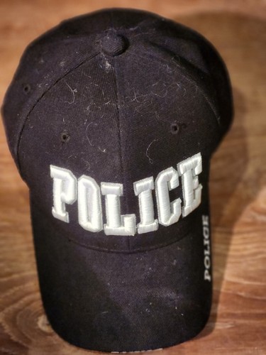 POLICE EMBROIDERED ADJUSTABLE HAT black baseball Officer Law Cop Cap | eBay