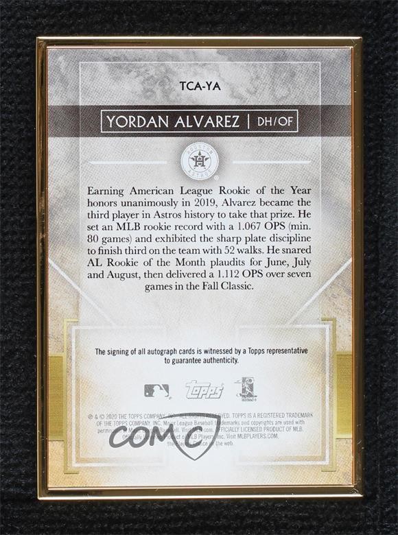 2020 Topps Transcendent Collection Emerald /15 Yordan Alvarez Rookie ...