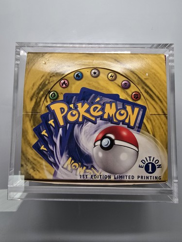 Pokémon 1st Edition Base Set Booster Box EMPTY Shadowless 1999 Includes ...