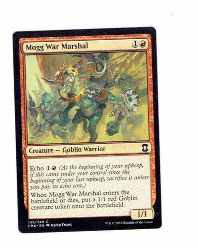 Mogg War Marshal Goblin Warrior #139 Common EMA Jesper Epsing WOTC 2016 ...