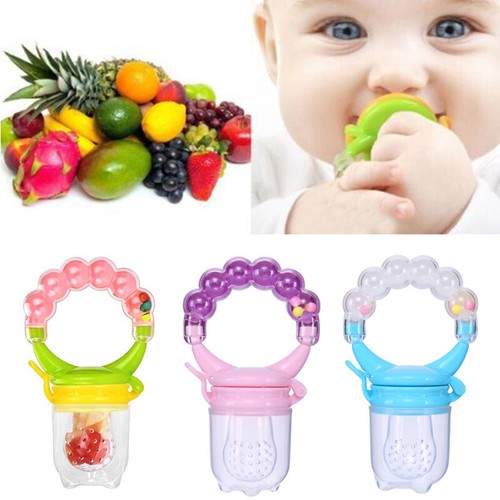 Baby Feeding Dummy Nibbles Weaning Nutrition Pacifier Fresh Food Fruit ...