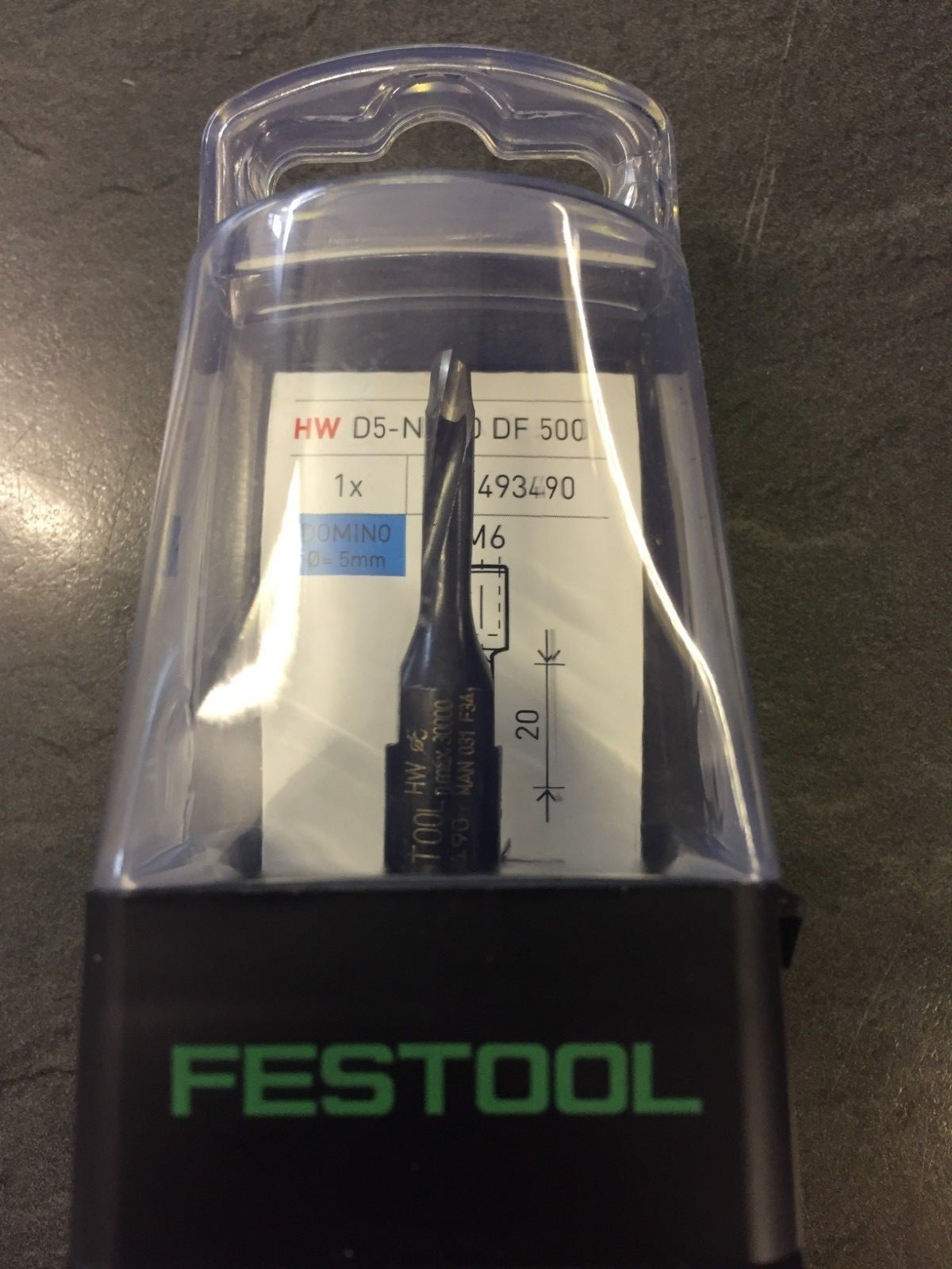 Festool Domino DF 500 Cutter D 5 NL 20 HW 493490 for sale online | eBay