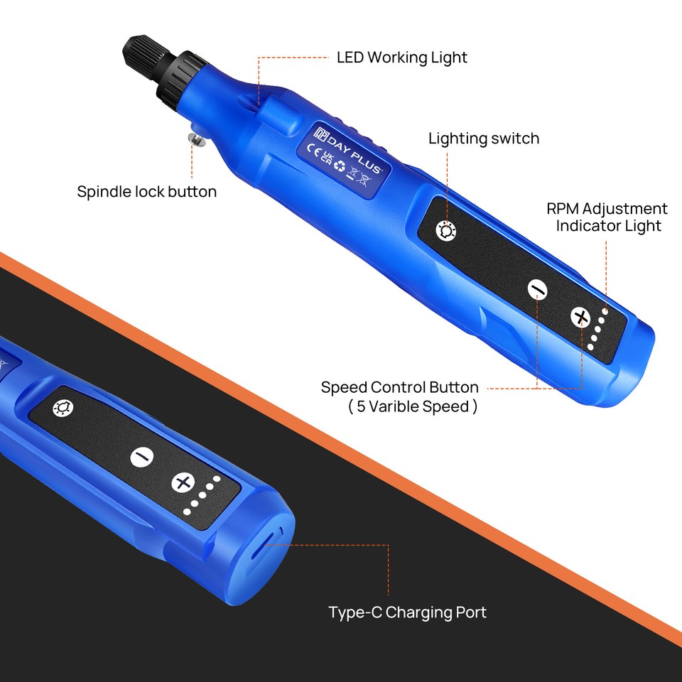 Mini Rotary Tool Kit 80pcs Accessories Grinding Sanding Polishing Pen ...