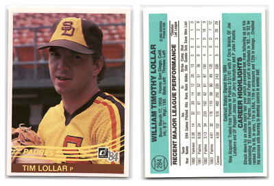 1984 Donruss #284 Tim Lollar - San Diego Padres | eBay