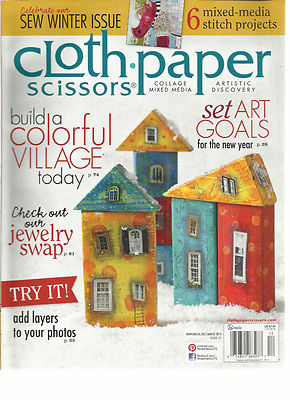CLOTH PAPER SCISSORS , NOVEMBER / DECEMBER, 2013 ISSUE 51 ( SET ART ...