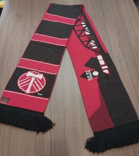 Portland Timbers FO Scarf HAWTHORNE BRIDGE / Go By Train Rare Landmarks ...