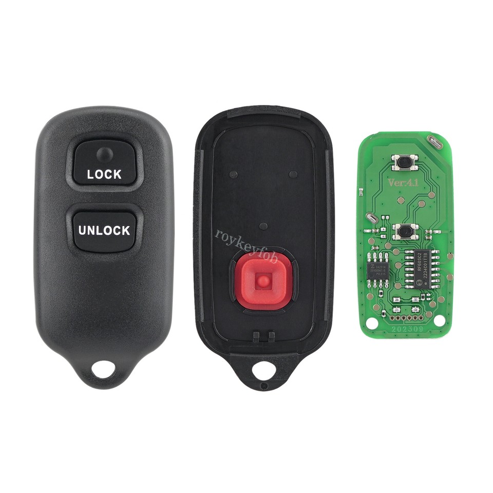 2 Replacement For 2007 2008 Toyota FJ Cruiser Keyless Entry Remote Car ...