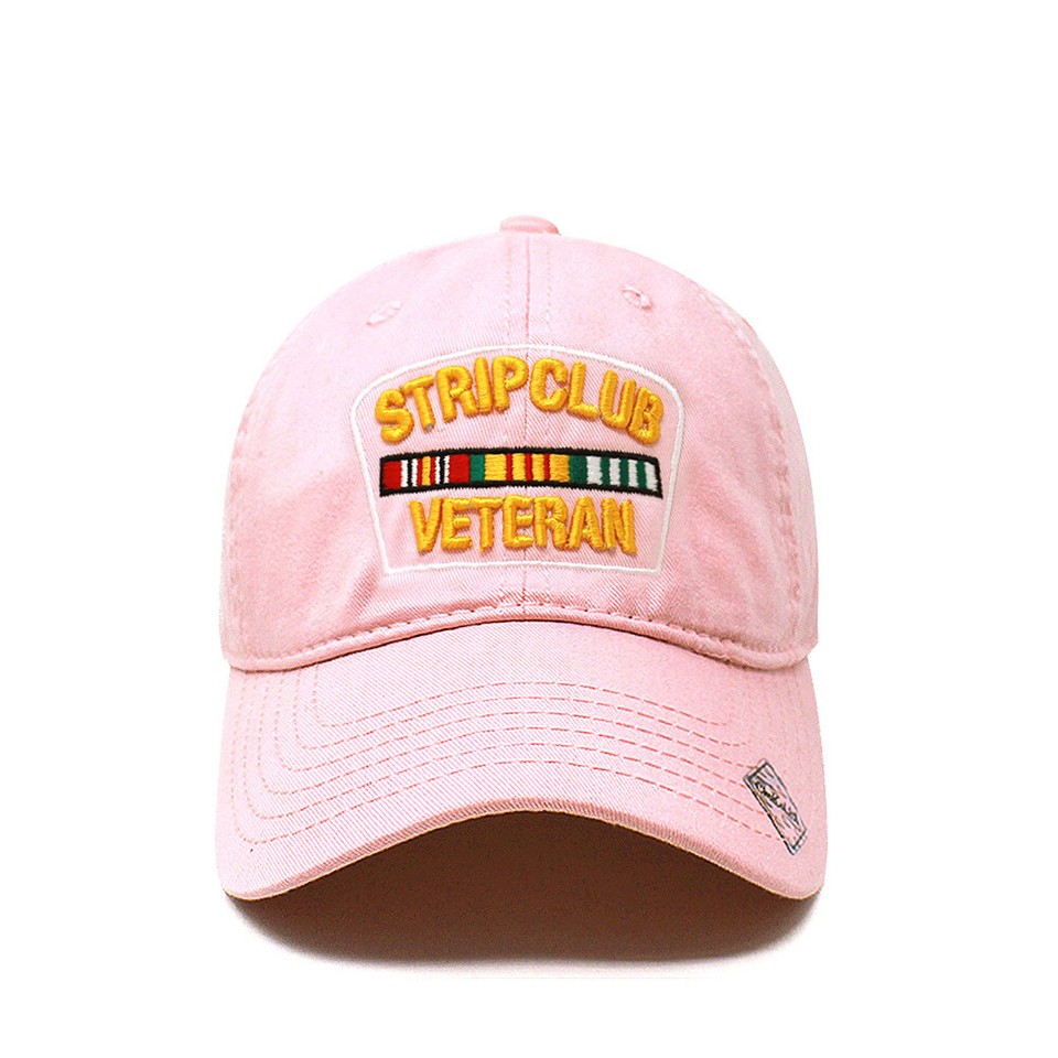 Strip Club Veteran Dad Hat Plain Style Cotton Curved Graphic Trend ...