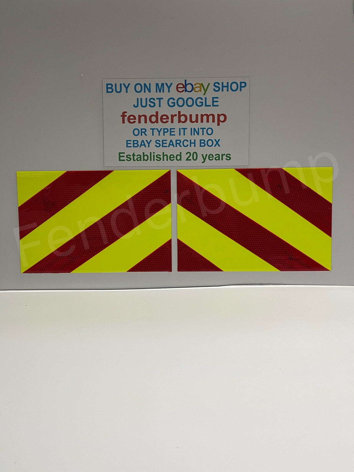 One Pair of Vehicle Magnetic signs Reflective Safety Chevrons (A4 ...