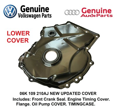 GENUINE VW Lower Timing Cover; NEW VERSION For VW 1.8 Gen3 TFSI , 2 ...