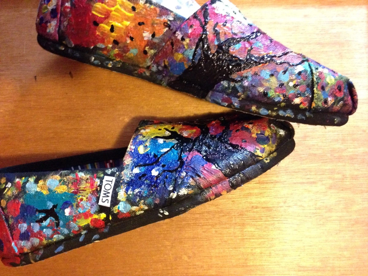 Custom Painted Toms Shoes
