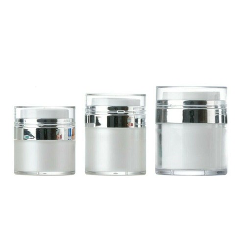 Cream Airless Empty Lotion Container Press Cream Jar Acrylic Cans ...