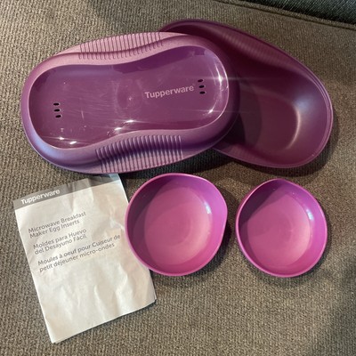 4pc Tupperware Microwave Breakfast Maker Omelet Poached Scrambled Eggs ...