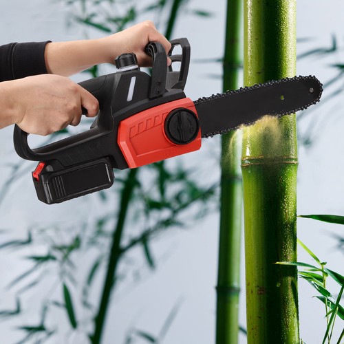 10" Cordless Chainsaw 21V Brushless Electric Handheld Chain Saw w ...