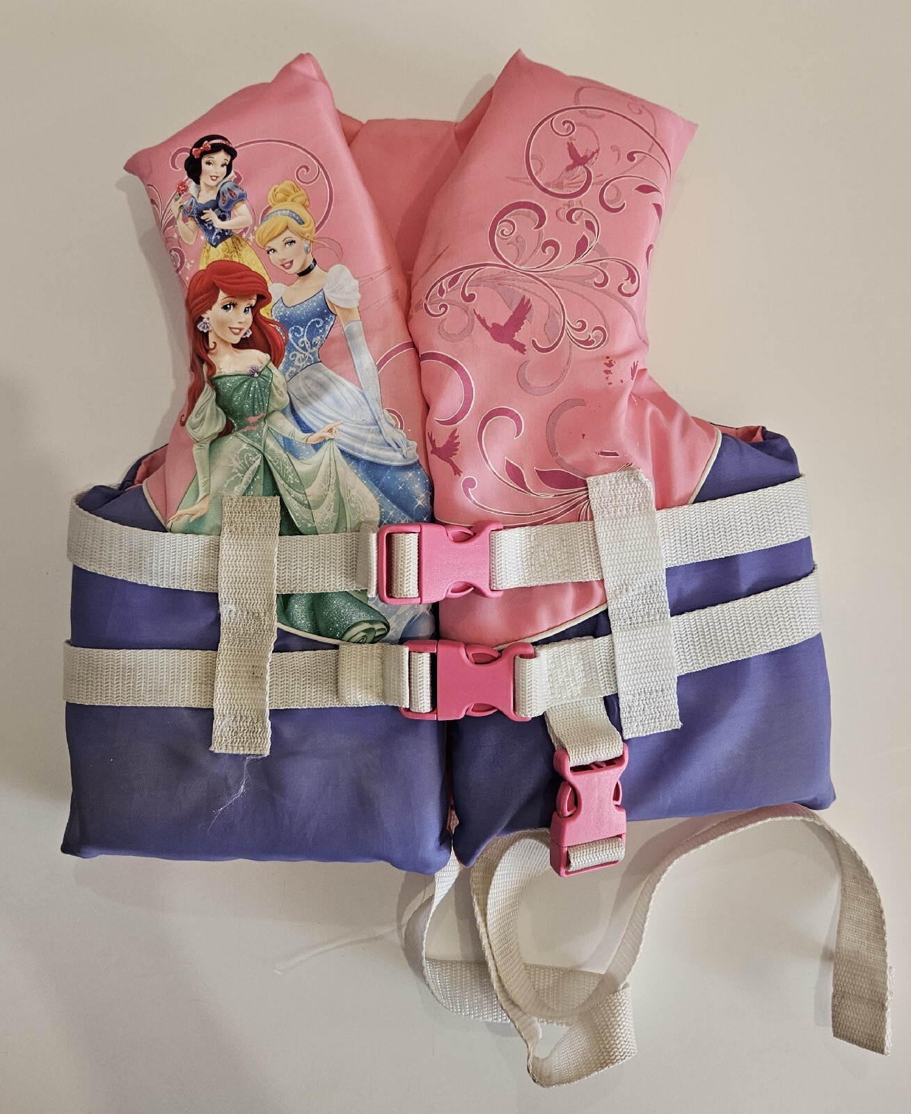 Disney Princess Life Jacket Child Kids Size Small 30-50 lb used Snow ...
