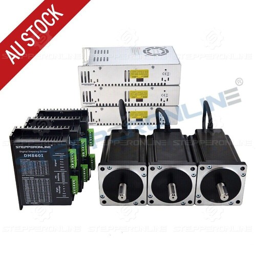 STEPPERONLINE 12Nm Nema 34 Stepper Motor 6A 14mm Shaft & Driver DM860I ...