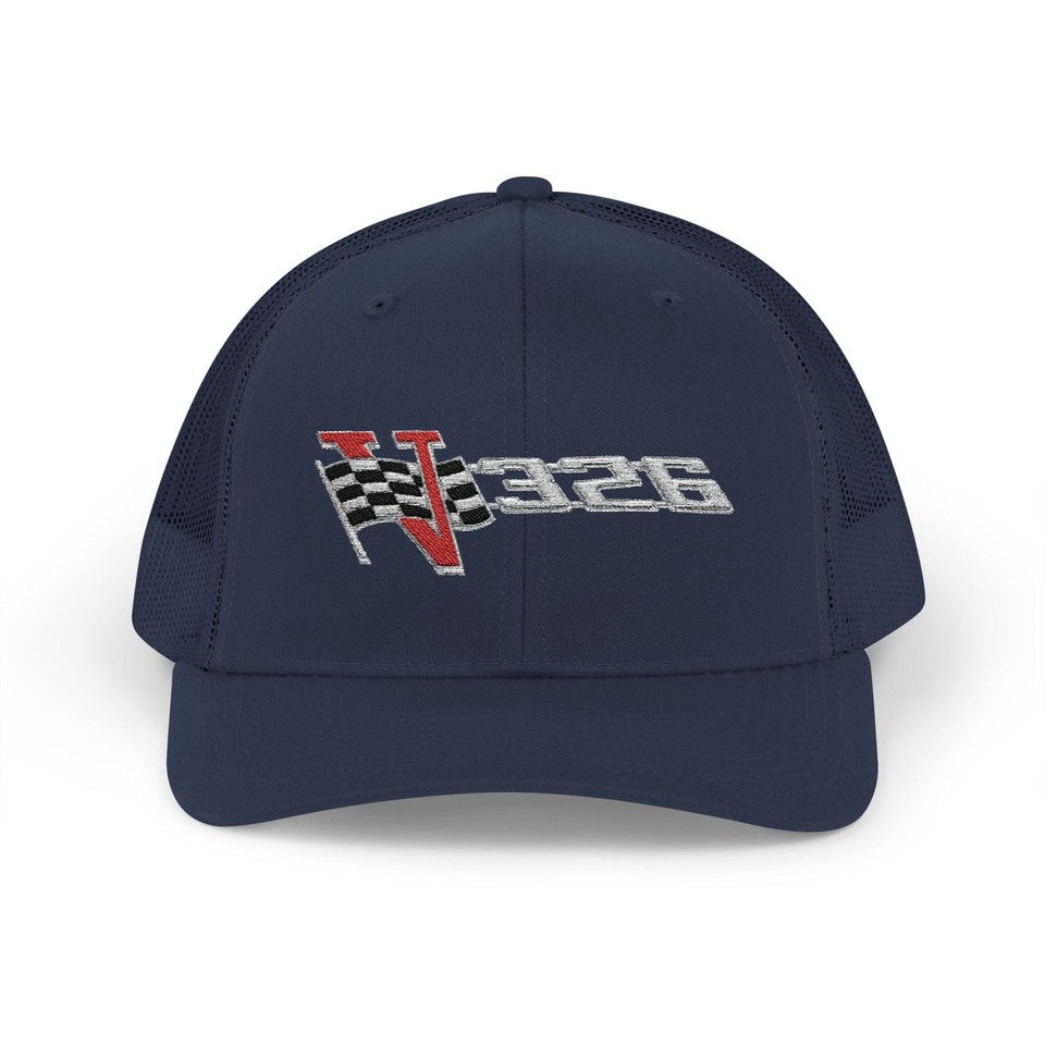 Pontiac 326 V8 Trucker Hat | Vintage Tempest Lemans GTO Embroidered Cap ...