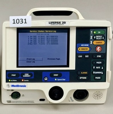 Physio Control LifePak 20 Monitor - Parameters: ECG, Pacing, AED ...