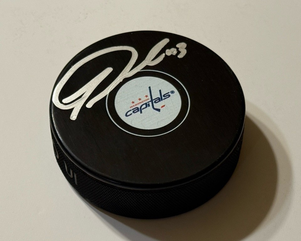 Tom Wilson SIGNED Washington Capitals NHL Hockey Puck EXACT PROOF ...