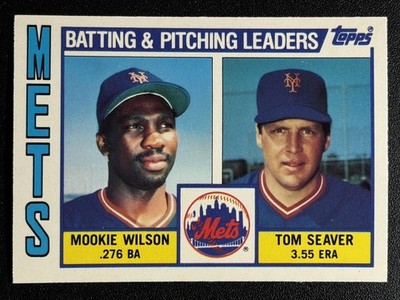 1984 Topps Tiffany #246 Mets Leaders (Mookie Wilson / Tom Seaver) New ...