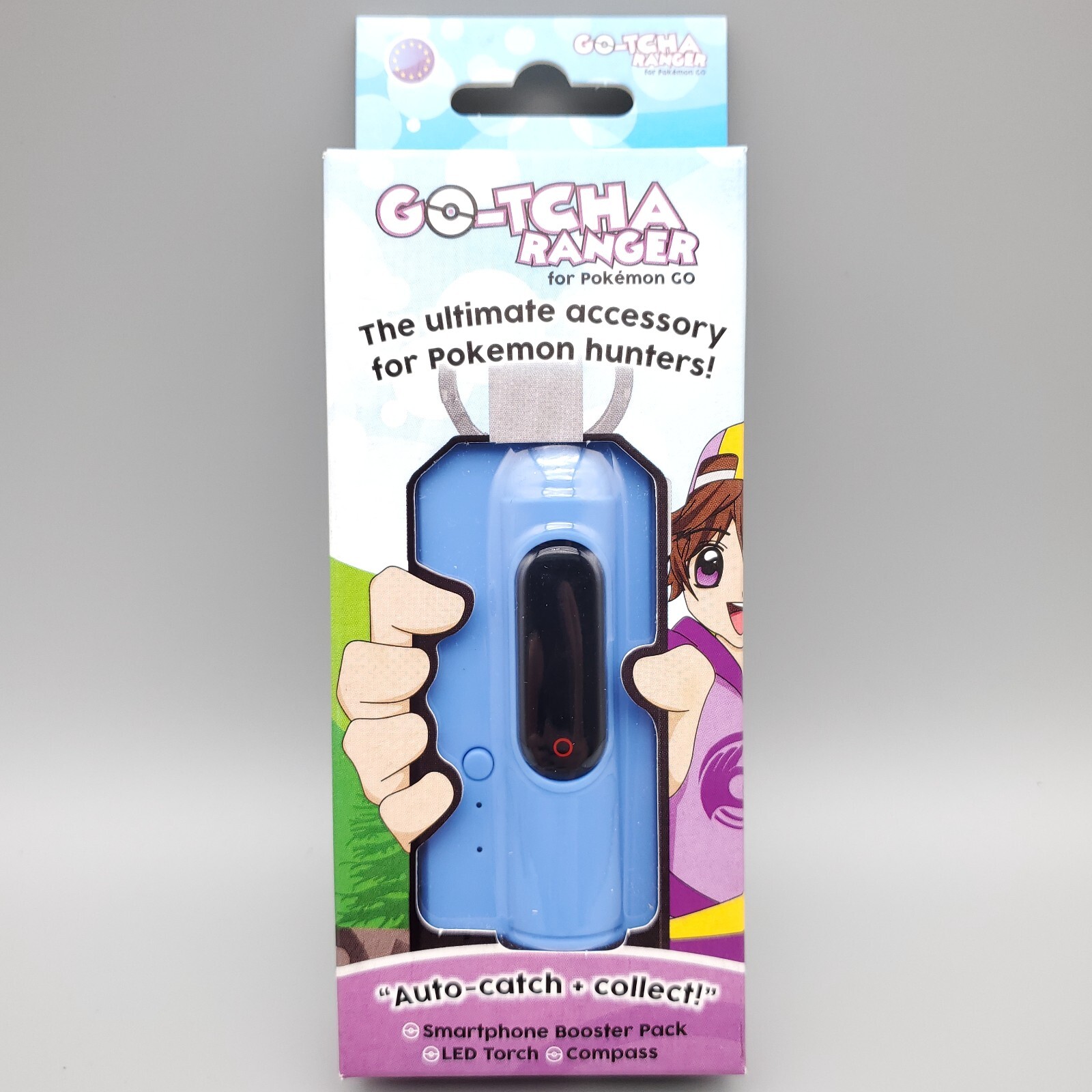 Pokemon Go Plus Go-Tcha RANGER LED Touch Screen for Iphone/Android Blue ...