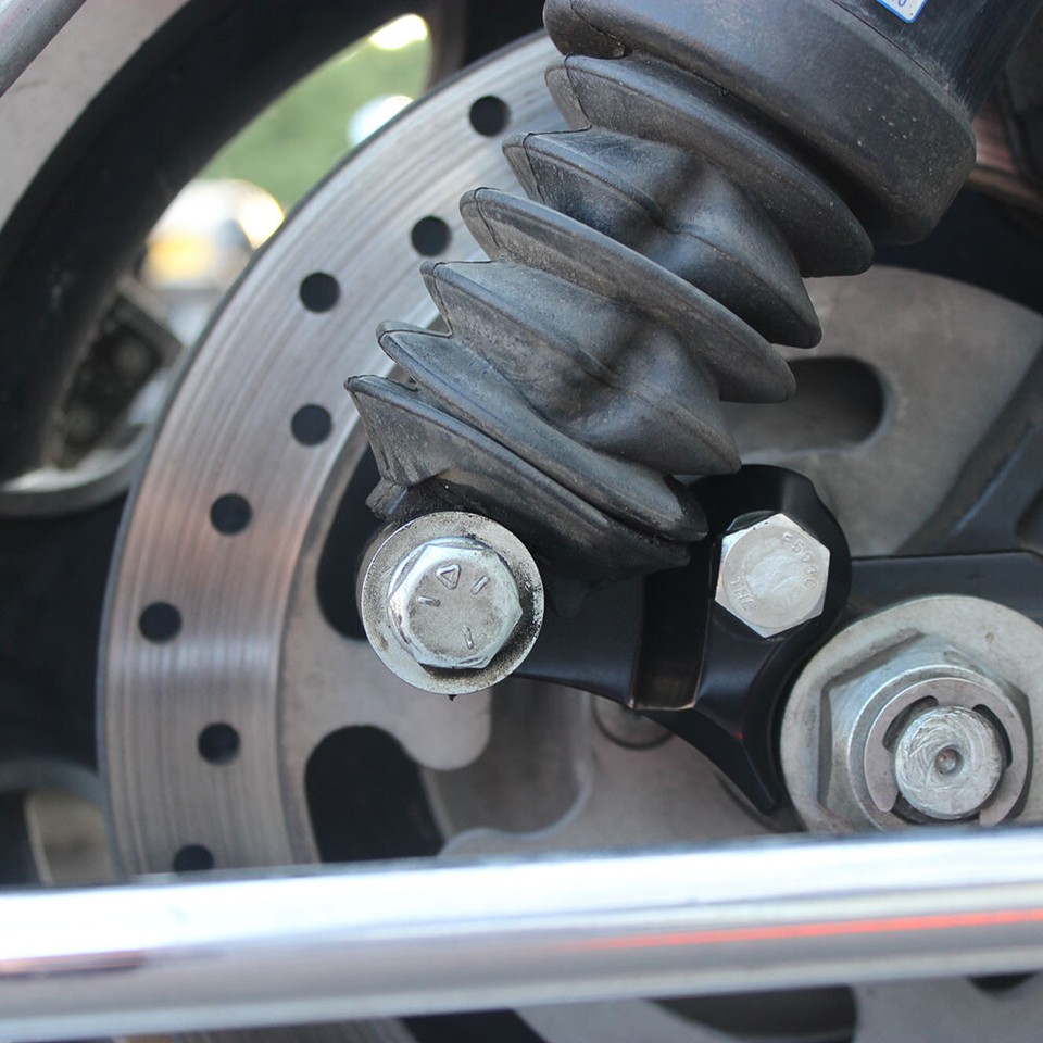 Black 1" Rear Shock Lowering Kit for Harley 00-later Touring Road King ...