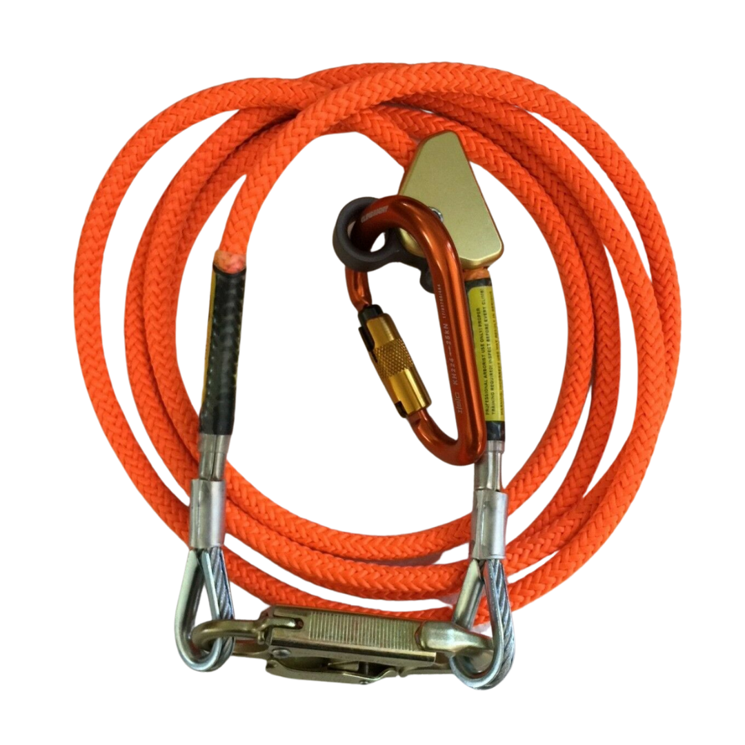 CLIMB RIGHT 1/2" x 12' KIT WIRE LANYARD W/RG/HMS W/C D/L Part# 75263 ...