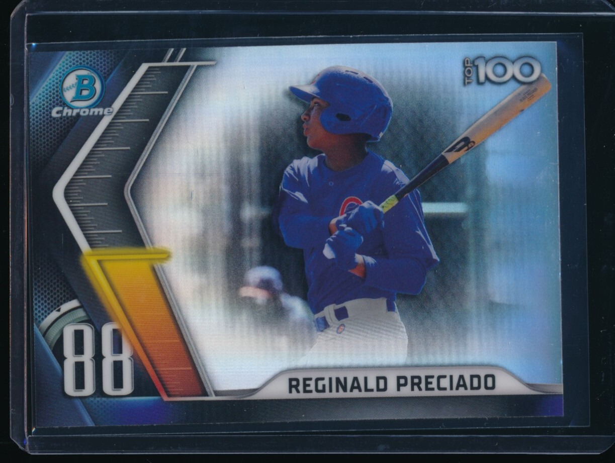 REGINALD PRECIADO 2022 Bowman Chrome Scouts' Top 100 CUBS Rookie Card ...