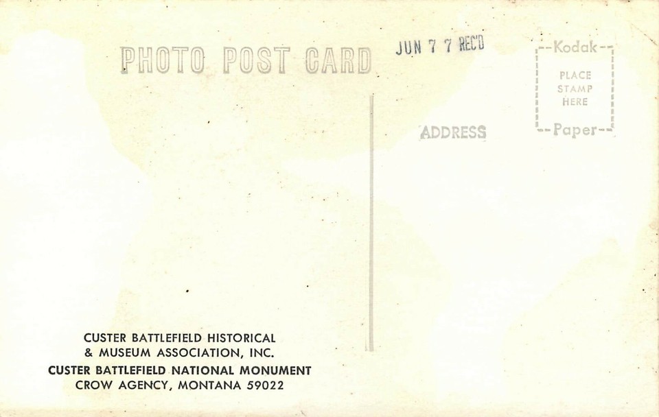 RPPC Sioux Warriors Vintage Postcard 1967 Crow Agency Custer Battlefield | eBay