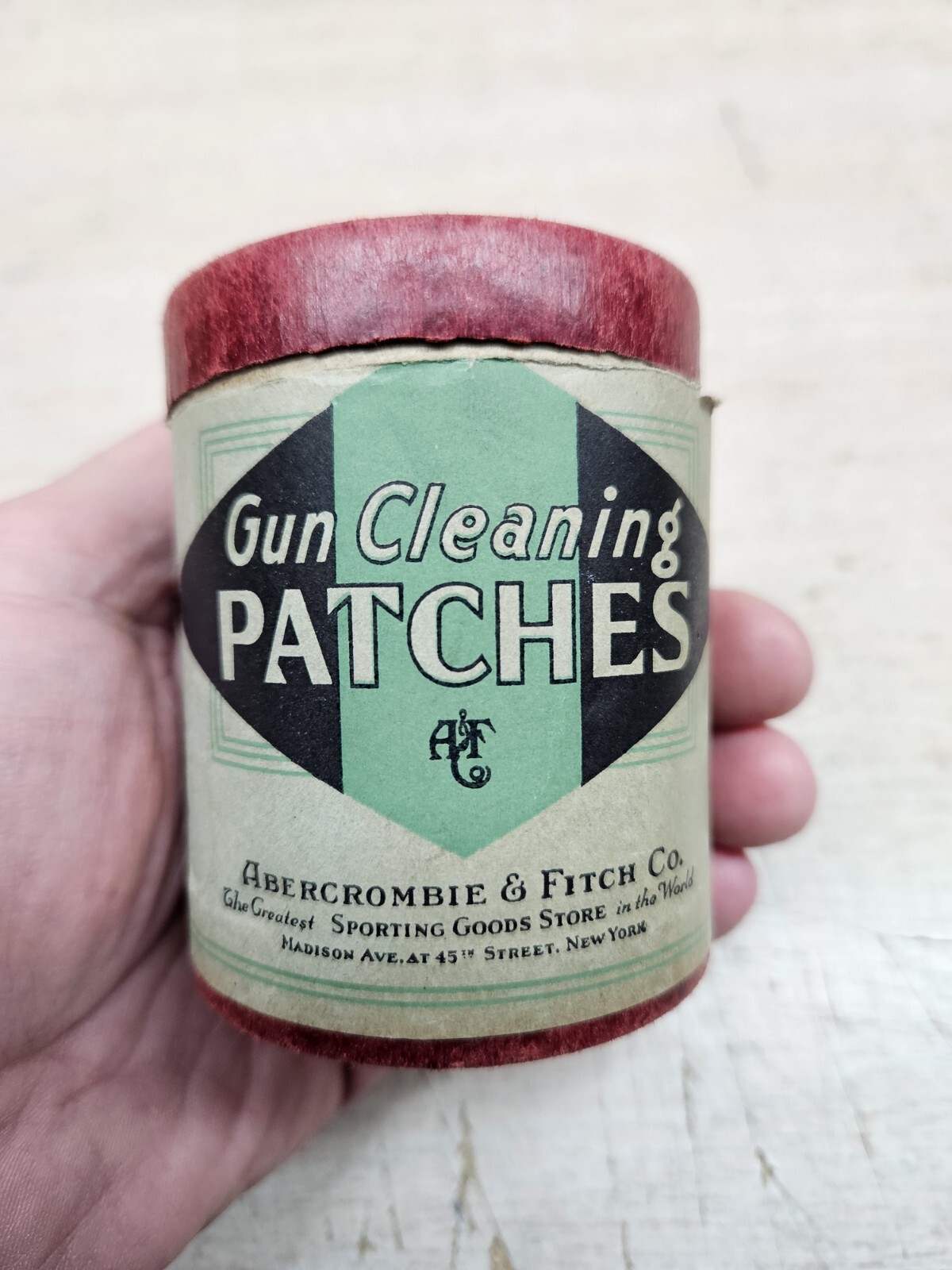 Vintage Abercrombie Fitch Gun Cleaning Patches Container ONLY | eBay