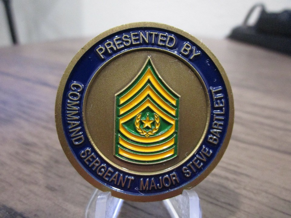 Colorado Army National Guard Command Sergeant Major CSM Challenge Coin ...