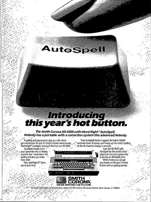 Smith Corona Original Vintage Print Ad 1986 Were Writing The Future | eBay