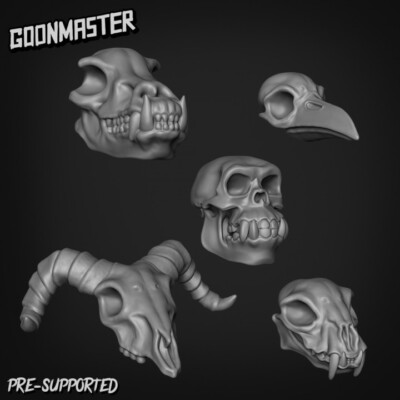 Animal Skulls - Basing Kit/ Basing Bits/ Tufts/ Model Scenery/ Goon ...