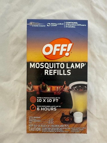 4 mosquito OFF lamp refills boxes ea. box has 2 repellent diffusers 2 ...